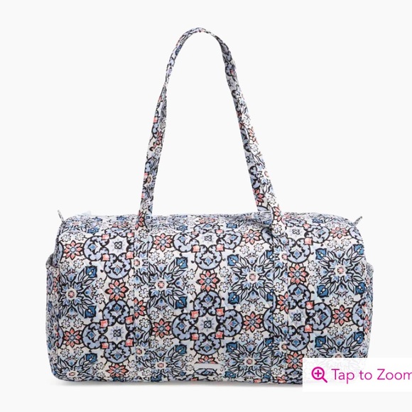 Vera Bradley | Bags | Vb Large Travel Duffle Lisbon Medallion Nwt ...